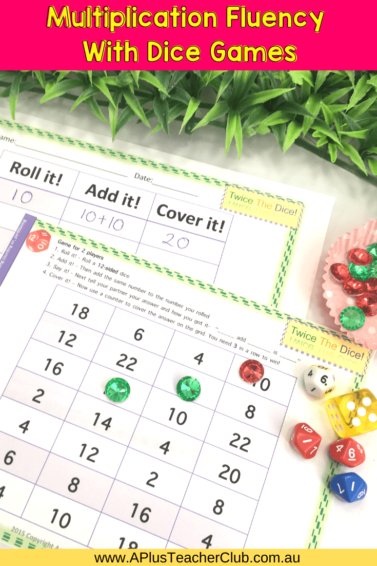Mental Maths Dice Game | A Plus Teaching Resources