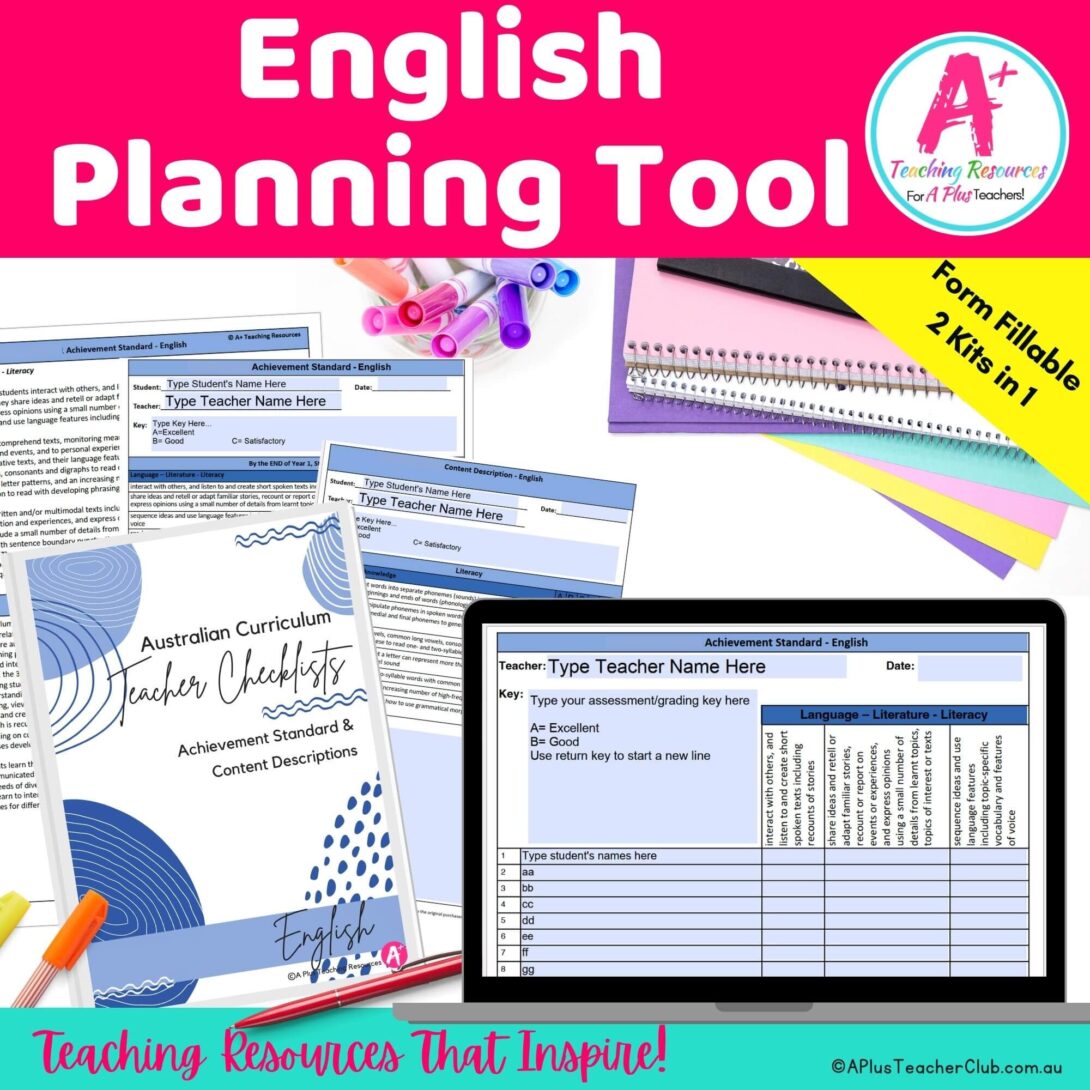 Australian Curriculum Checklists English Year 2