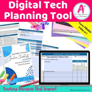 Australian Curriculum Checklists Digital Technologies year 5 year 6