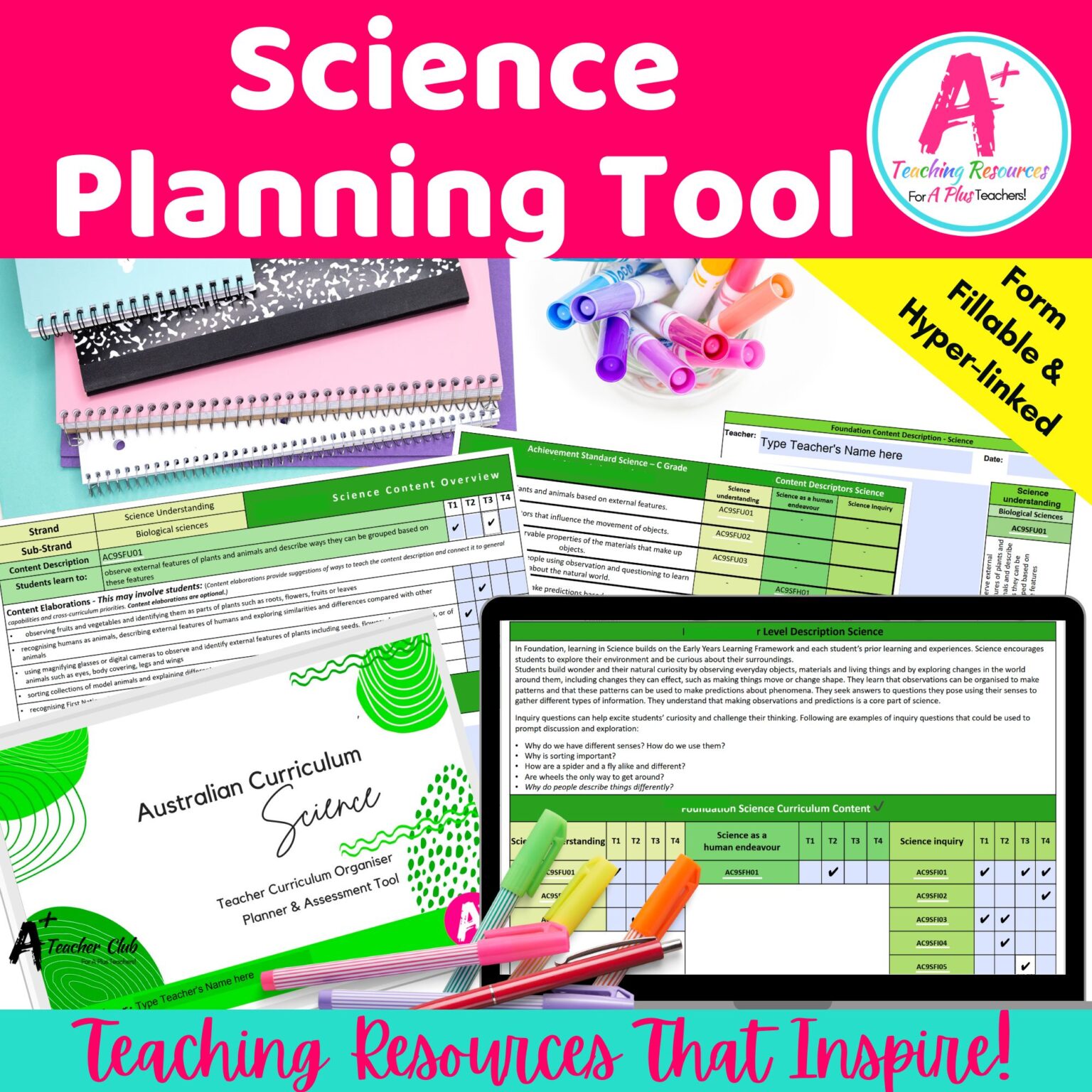 Teacher Organiser Foundation Science