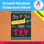 Try Poster {Free Math Poster} | A Plus Teaching Resources