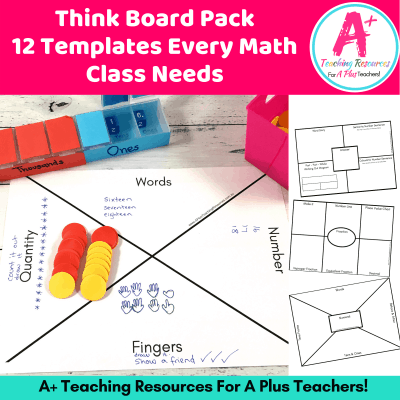 Number Think Board templates: Number Recognition 0-10