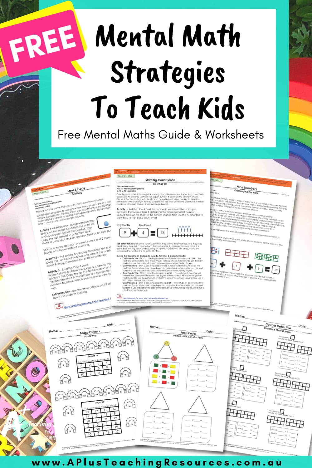 Free Mental Maths Printable | A Plus Teaching Resources