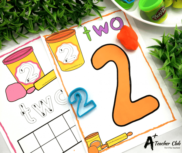 Free Number Playdough Mats | A Plus Teaching Resources