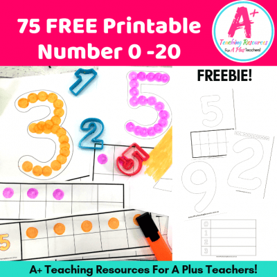 75 Free Printable Numbers Templates 0-20 - Perfect For Hands-on Math!