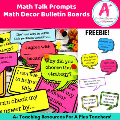 30 FREE Math Talk Posters | A Plus Teaching Resources