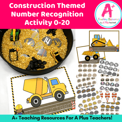 Hands-On Number Recognition Activity Packs | A Plus Teaching Resources