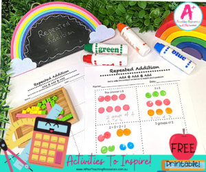 Multiplication As Repeated Addition Lesson Plan For FREE!