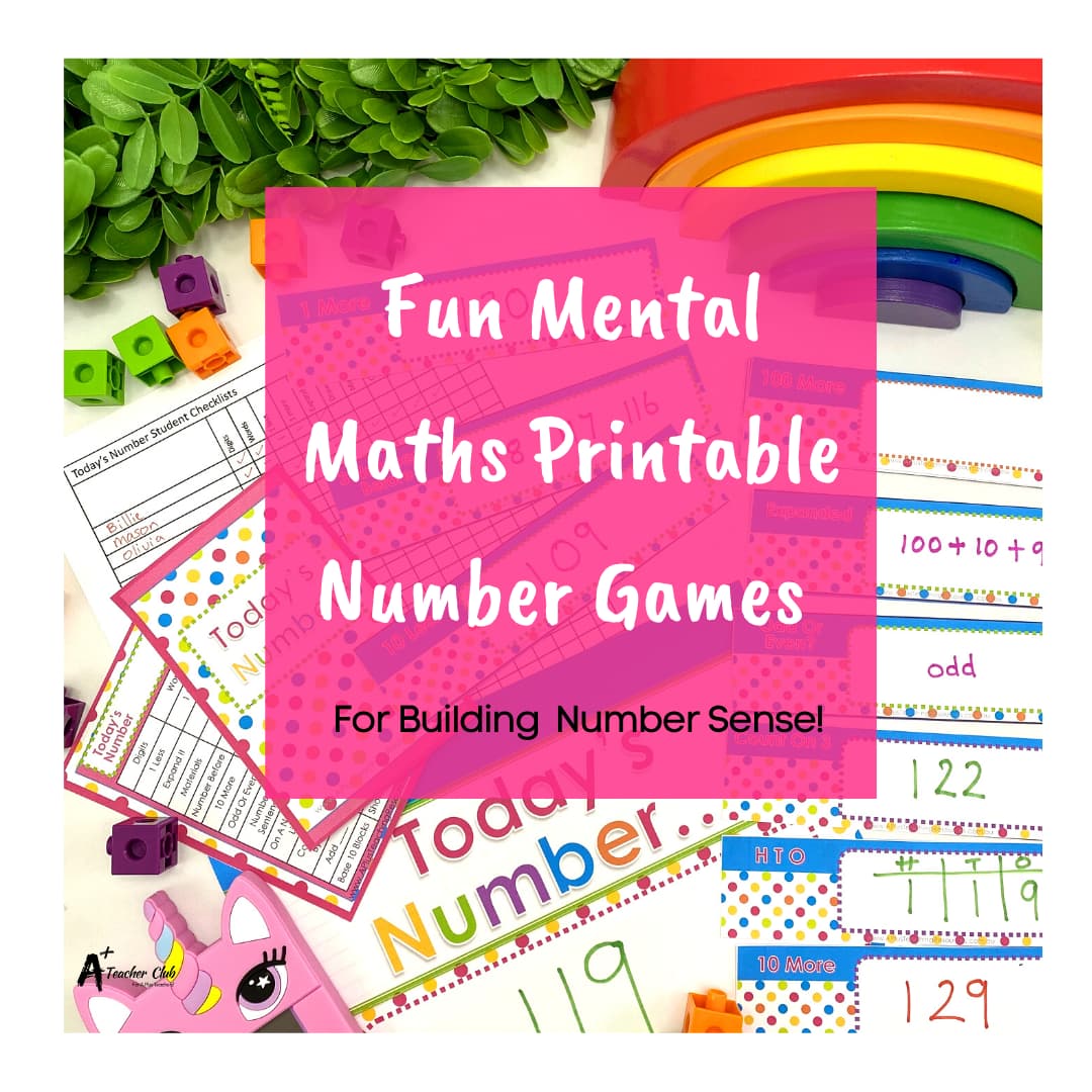 Fun Mental Maths Printable Number Games {For Number Sense!}