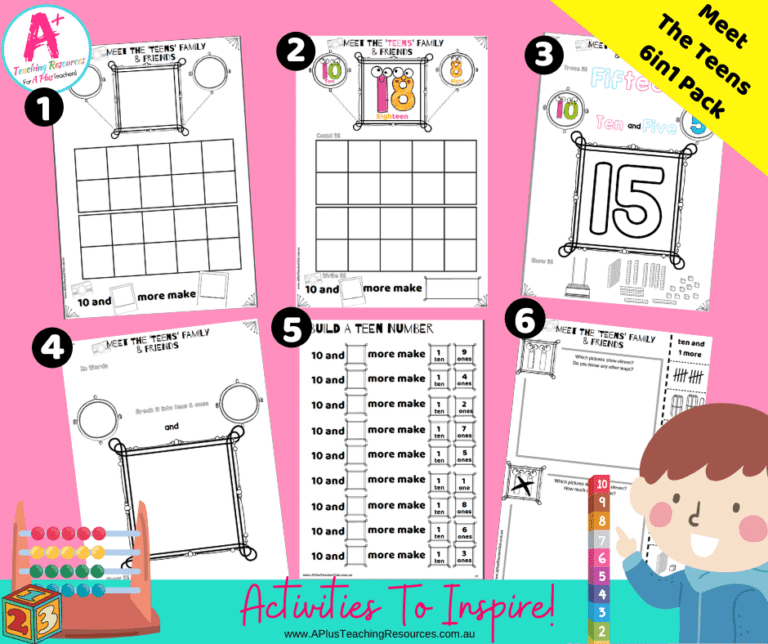 Teen Number Math Center Activities | A Plus Teaching Resources