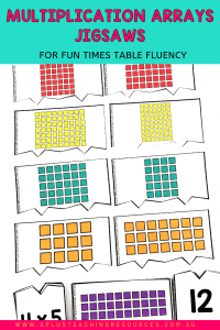Multiplication Array Jigsaws {FUN Interactive Math Activity}