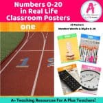 Learning Numbers Posters {0-20 in real life} | A Plus Teaching Resources