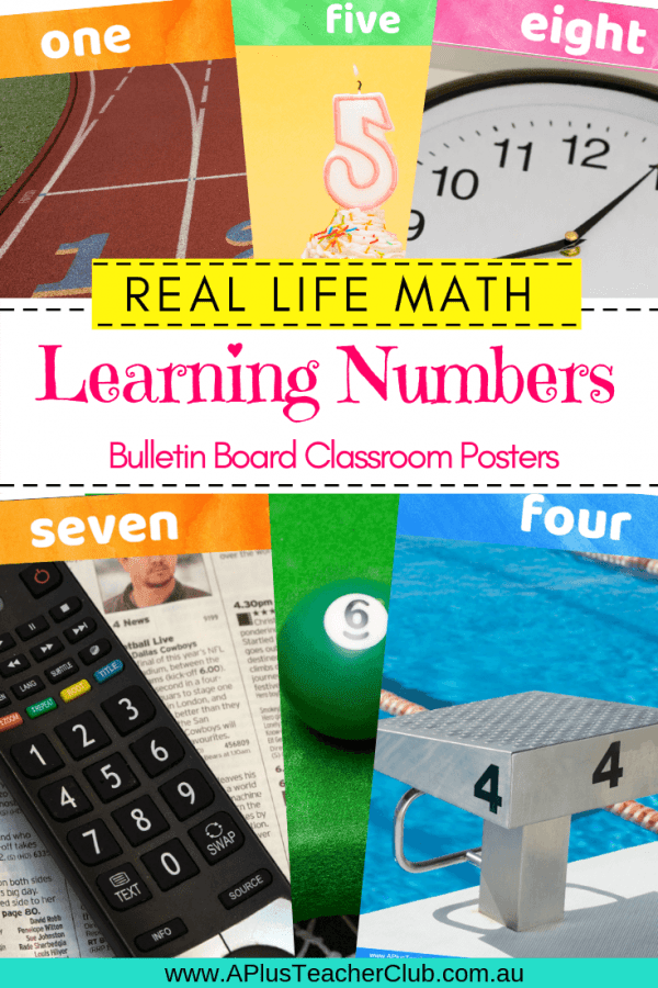 Learning Numbers Posters {0-20 in real life} | A Plus Teaching Resources
