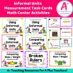 Measuring Length & Mass Task Cards | A Plus Teaching Resources