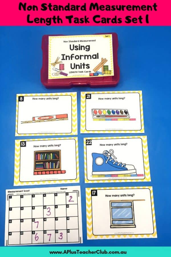Measuring Length & Mass Task Cards | A Plus Teaching Resources