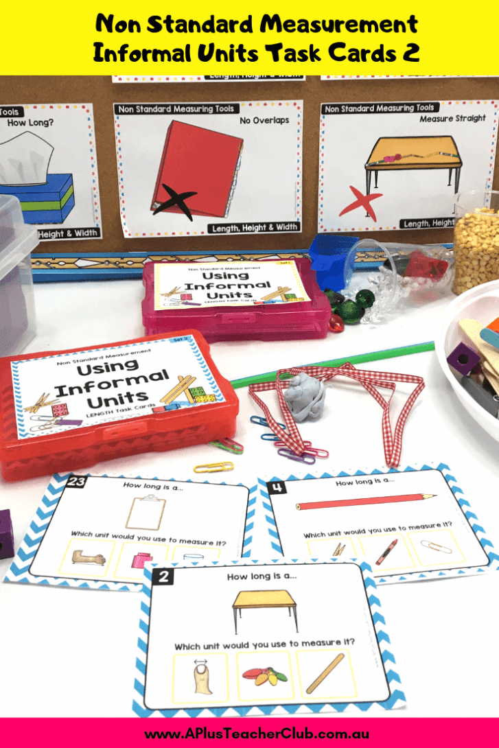 Measuring Length & Mass Task Cards | A Plus Teaching Resources