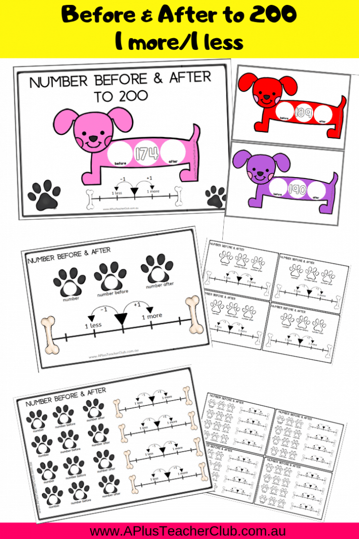 Fun Numbers Before and After Number Sense Printable