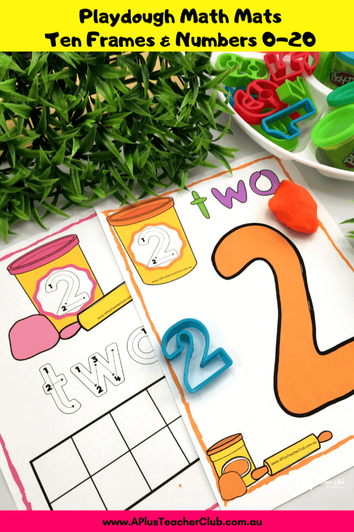 Free Number Playdough Mats | A Plus Teaching Resources