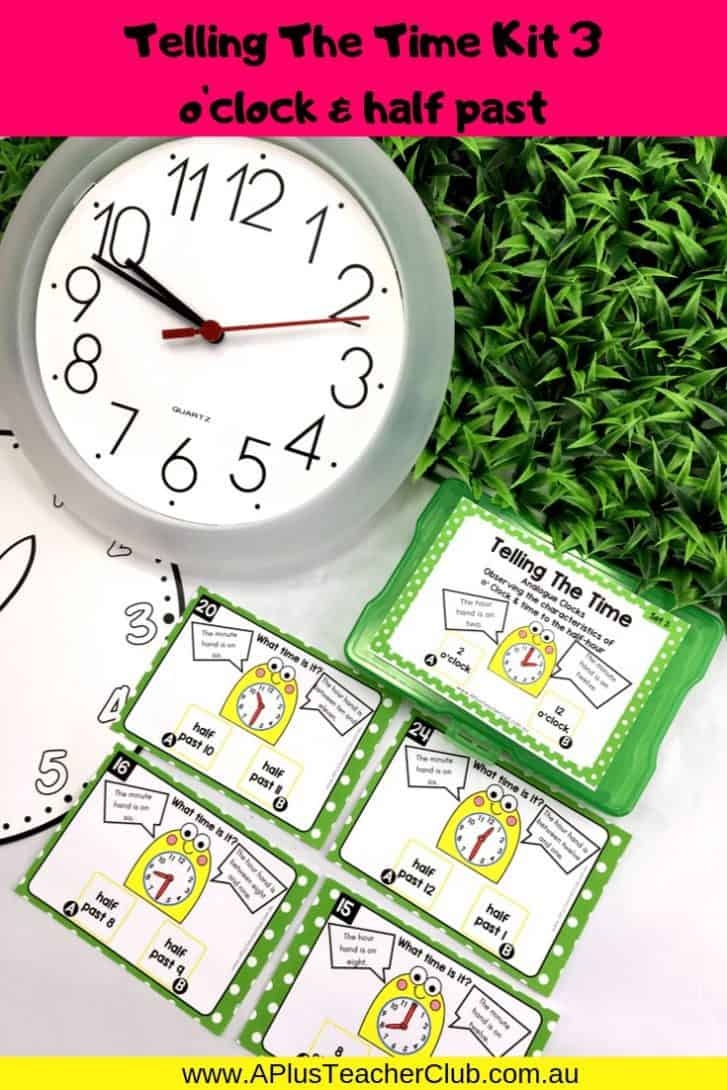 Telling Time Task Cards | A Plus Teaching Resources