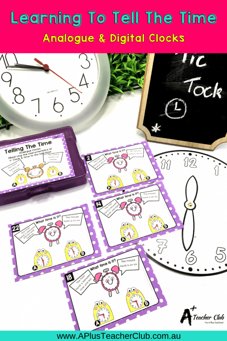Telling Time Task Cards | A Plus Teaching Resources