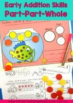 Kindergarten Addition Math Game {SHAKE n SPILL}