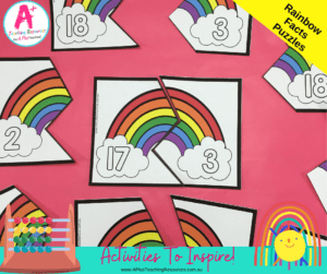 Rainbow Facts Posters {Addition Number Facts} A+Teaching
