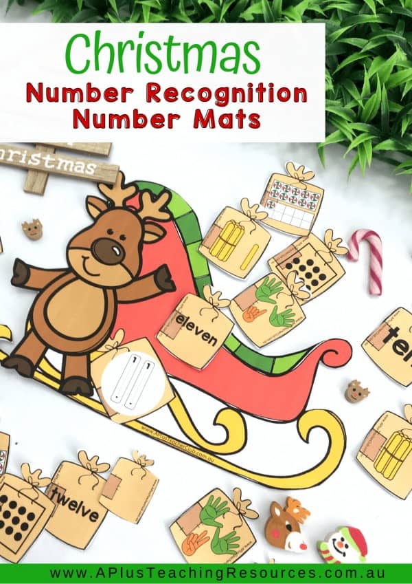 Christmas Playdough Mats {Number Recognition 1-20}
