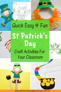 Free St Patrick's Day Leprechaun Stick Puppet Template