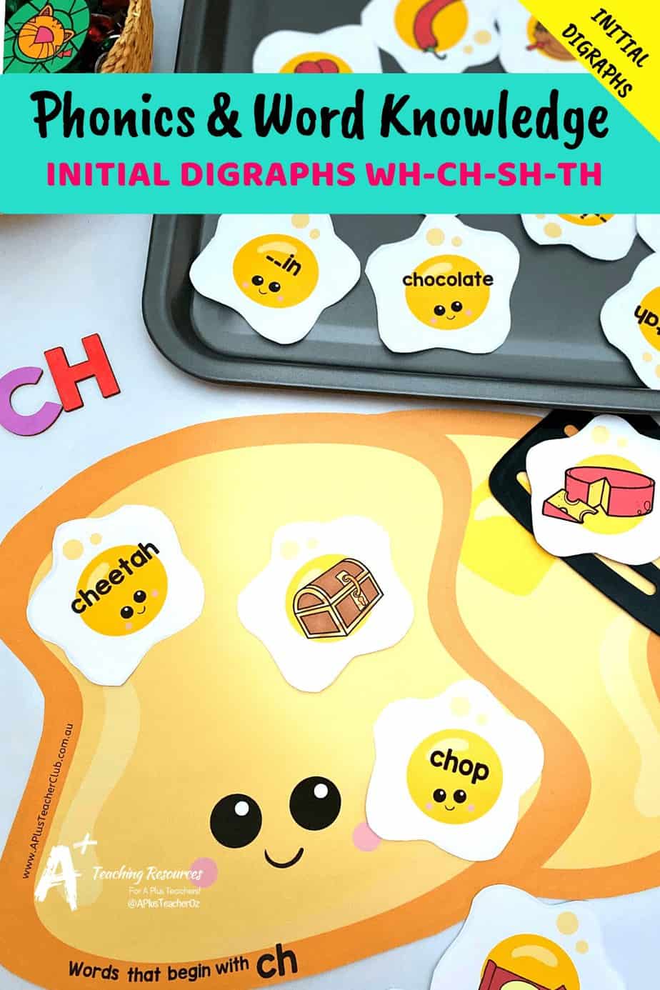 Initial Digraphs Literacy Resource {SH-CH-WH-Th} | A+