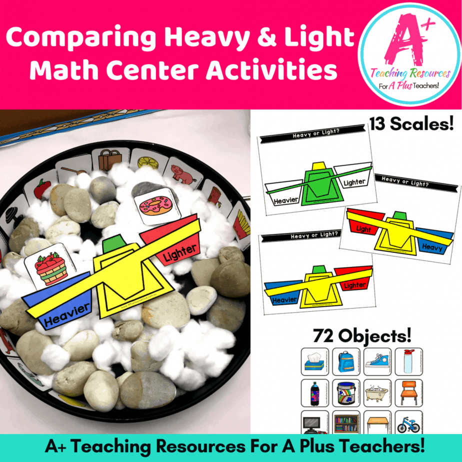 Measuring Weight Heavy and Light | A Plus Teaching Resources