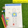 Free Number Colouring Math Game For Kids {Robot Fun!}