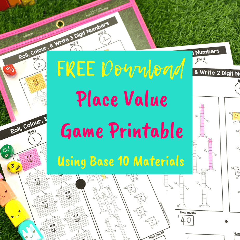 FREE Place Value Games Hand On Math Games A Plus Teaching Resources