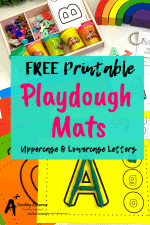 Free Letter Playdough Mats { Upper & Lower Case Matching} | A Plus ...