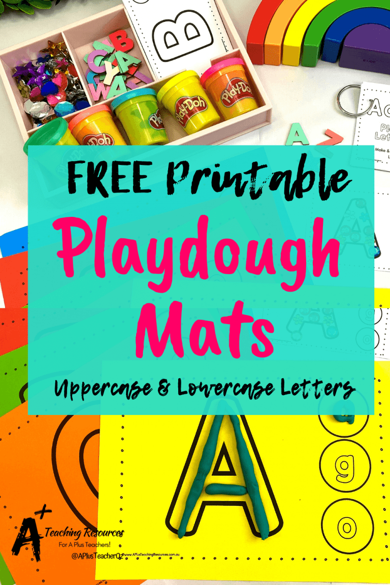 Free Letter Playdough Mats { Upper & Lower Case Matching} | A Plus ...