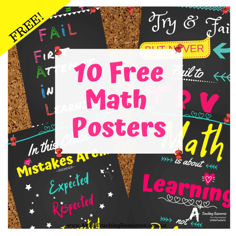 Must Have Free Maths Printables For Teachers | A Plus Teaching Resources