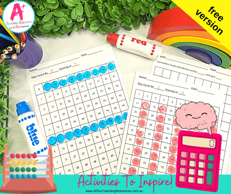 Free Skip Counting Number Grid | A Plus Teaching Resources