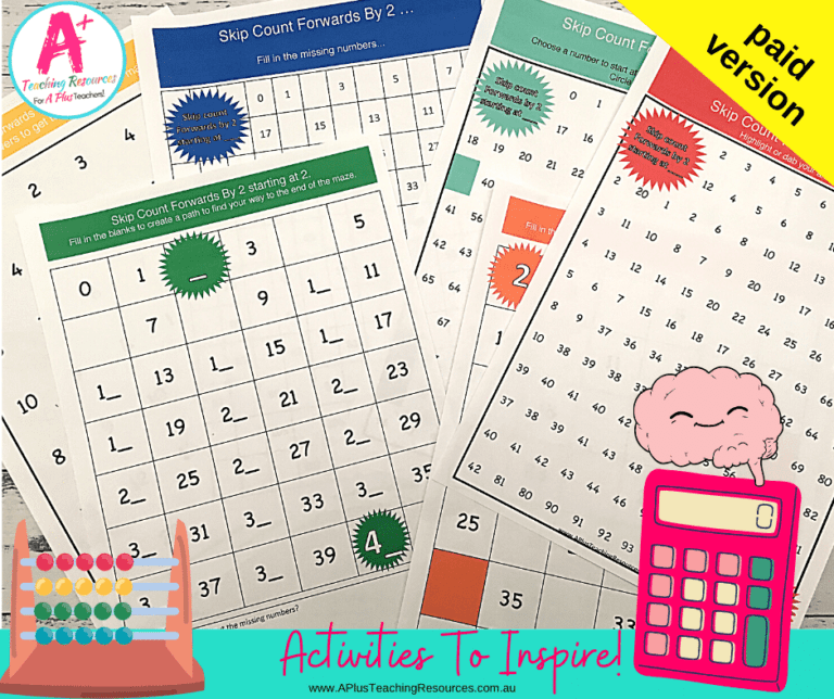 Free Skip Counting Number Grid | A Plus Teaching Resources