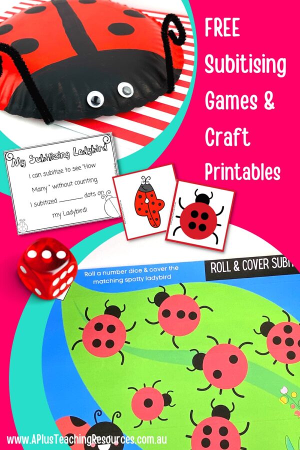 Ladybird Subitizing Craft | A Plus Teaching Resources