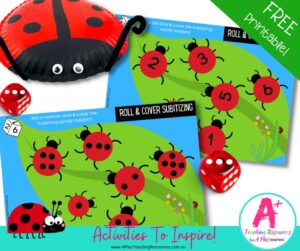 Ladybird Subitizing Craft | A Plus Teaching Resources